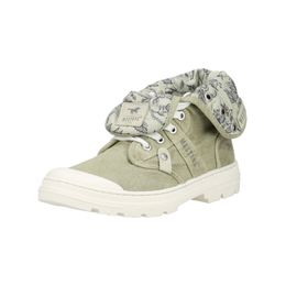 Sneaker Mustang Shoes "Mustang Shoes Sneaker Textil", Damen, Gr. 37, sage, Textil, Schuhe Sneaker