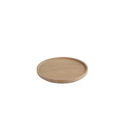 Teller APS "THE GRID", braun, B:16cm H:1,5cm L:16cm &Oslash;:16cm, Holz, Speiseteller, H: 1,5 cm, Eichenholz