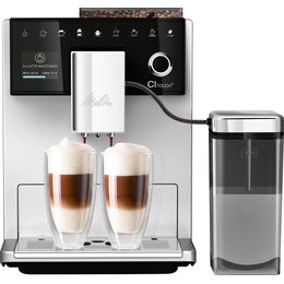 Melitta Kaffeevollautomat "CI Touch F630-111", silber, B:25,5cm H:35,2cm T:47,5cm, Kaffeevollautomaten, silber, 10 Kaffeerezepte, 2-Kammern-Bohnenbeh&auml;l., One Touch Bedienung, Kaffeevollautomat
