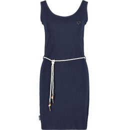 alife and kickin Blusenkleid ALIFE & KICKIN, Damen, Gr. XS, Normalgr&ouml;&szlig;en, marine, 60% Baumwolle, 40% Polyester, Rundhals, Kleider Blusenkleid