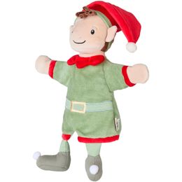 Handpuppe Sterntaler "Wichtel", steingr&uuml;n, Puppen, Kinder, Flauschstoff