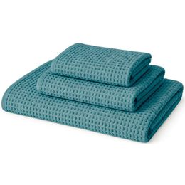 Handtuch Egeria "LIVA", mint, B:50cm L:100cm, Waffelpiqu&eacute;, Baumwolle, Handt&uuml;cher, 50x100 cm, Waffelpiqu&eacute; Struktur