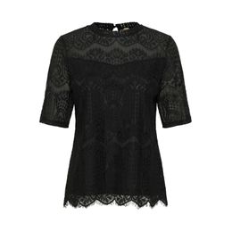 Kurzarmbluse Culture "Kurzarm-Bluse CUulia", Damen, Gr. M, schwarz, Obermaterial: 60% Baumwolle CO. 40% Polyamid PA., Blusen