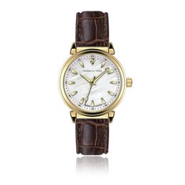 Quarzuhr ISABELLA FORD "FF7-S088G", braun croco, Armbanduhren, Damen, Quarzuhr