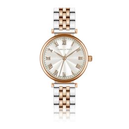 Quarzuhr ISABELLA FORD "FE2-B284R", rose gold, silber, Armbanduhren, Damen, Quarzuhr