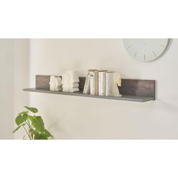 Wandregal Home Affaire "LARGO", braun (thermo oak dekor), B:152cm H:17cm T:20cm, Holzwerkstoff, Regale, Wandregal, Breite ca. 152 cm