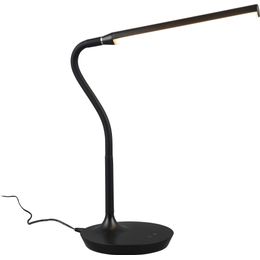 REALITY LEUCHTEN LED Schreibtischlampe "TORO, LED Tischeuchte mit Flexarm, H&ouml;he 38cm Tiefe 35cm 5W 700 Lumen", schwarz, 1, &Oslash; 16,4cm H: 38cm, 1 Stk., Leuchten, Touch Dimmer und Lichtfarbe in Stufen w&auml;hlbar 3000-4000-5000K, LED Schreibtischlampe