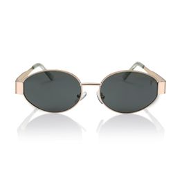Sonnenbrille ISABELLA FORD "FA01-02", Damen, gold, Sonnenbrillen Sonnenbrille, Glass 0.74MM Polarized Lens UV400，CAT3.0