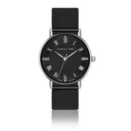 Quarzuhr ISABELLA FORD "FA7-B048B", schwarz, Armbanduhren, Damen, Quarzuhr