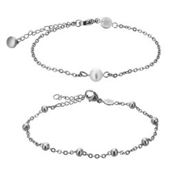 Schmuckset AMELIA PARKER "AS013S", silber, Schmuck_Sets, Damen, 16-19cm, Edelstahl, Schmuckset, 16-19 cm