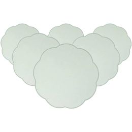 Villeroy & Boch Platzset VILLEROY & BOCH "Platzsets Fleur Accessoires &oslash; 40 cm 6er Set gr&uuml;n", gr&uuml;n, B:40cm H:2mm L:40cm &Oslash;:40cm, Platzsets, waschbar bei 30 Grad C