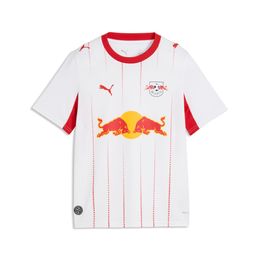 Fu&szlig;balltrikot Puma "RBL HOME JERSEY REPLICA JR", M&auml;dchen, Gr. 128, Puma wei&szlig;, for all time rot, Web, Obermaterial: 100% Polyester, bedruckt, regular fit normal, Rundhals, Trikots Fu&szlig;balltrikot, f&uuml;r Jugendliche, mit Print-Applikationen, atmungsaktiv, Kurzarm