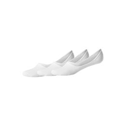 Socken Schiesser "In Shoe", Damen, Gr. 35-36, 100, wei&szlig;, Obermaterial: 60% Baumwolle, 30% Polyamid, 9% sonstige Fasern, 1% Elasthan, Socken Socken