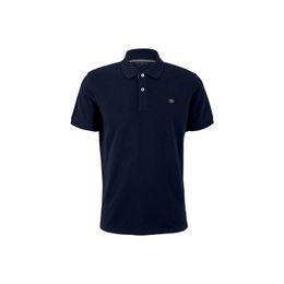 Poloshirt Tom Tailor "Poloshirt Basic Polo With Contrast 1er Pack", Herren, Gr. L, blau, Obermaterial: 100% Baumwolle CO., Shirts