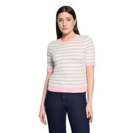 Kurzarmshirt Betty Barclay "Damen kurzarm", Damen, Gr. 36, rosa (patch beige, ros&eacute;), Strick, Obermaterial: 80% Viskose, 20% Polyamid, gerade normal, Rundhals, Shirts