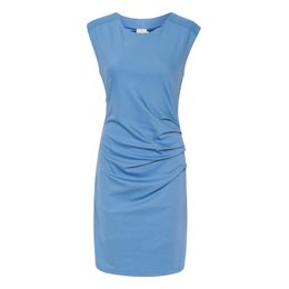 Midikleid Kaffe "Kleid India", Damen, Gr. M, N-Gr, blau (quiet harbor), Obermaterial: 80% Polyester PES. 17% Viskose CV. 3% Elasthan EL., Kleider Midikleid