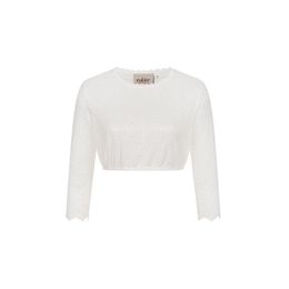 N&uuml;bler Dirndlbluse N&Uuml;BLER "Dirndlbluse langarm Julia", Damen, Gr. 32, beige (creme), Obermaterial: 90% Nylon NY. 10% Elasthan EL., Blusen Dirndlbluse