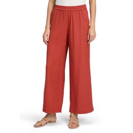 BETTY & CO Schlupfhose BETTY & CO "Damen mit Struktur", Damen, Gr. 36, Normalgr&ouml;&szlig;en, dunkelrot, Obermaterial: 83% Viskose, 17% Polyamid, figurumspielend lang, Hosen Schlupfhose