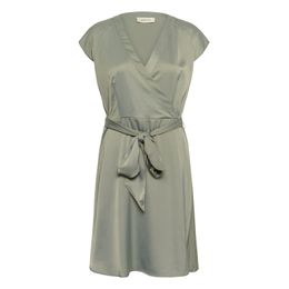 Midikleid Cream "Kleid CRNorie", Damen, Gr. 34, N-Gr, gr&uuml;n (deep lichen gr&uuml;n), Obermaterial: 98% Polyester PES. 2% Elasthan EL., Kleider Midikleid