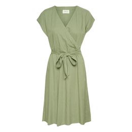 Midikleid Cream "Kleid CRVenta", Damen, Gr. 42, N-Gr, gr&uuml;n (oil gr&uuml;n), Obermaterial: 70% Viskose CV. 30% Leinen LI., Kleider Midikleid