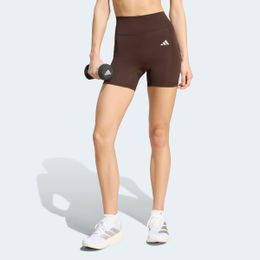 Shorts adidas Performance "OPT ESS SHO L", Damen, Gr. L, N-Gr, braun (aurora coffee, normal, gr.), Obermaterial: 85% Polyester, 15% Elasthan, Hosen Shorts