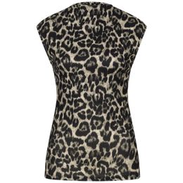 Muskelshirt CLOUD 5IVE "CLOUD 5IVE Cloud 5ive Rib Top All-Over Leo Print", Damen, Gr. M, leo, 95% Polyester, 5% Elasthan, normal, Rundhals, Shirts
