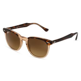 Ray-Ban RB 2298 HAWKEYE | Unisex-Sonnenbrille | Fassung: Vollrand, Quadratisch, Acetat, Havanna Braun | Glasfarbe: Braun