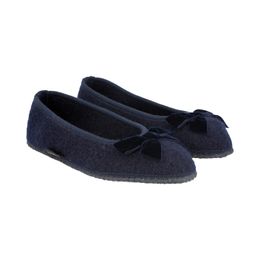 Haflinger Home-Ballerina Fiocco Mittelblau (Gr&ouml;&szlig;e: 41)