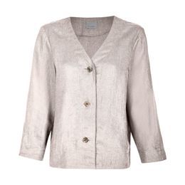 FELICITAS Leinenblusenjacke Jette Beige (Gr&ouml;&szlig;e: XS)