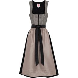 Spieth & Wensky Spieth & Wensky Midi Dirndl Gazelle Offwhite/Schwarz (Gr&ouml;&szlig;e: 46)