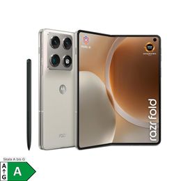Motorola razr fold 16GB + 512GB PANTONE&reg; Lily White Smartphone (8,09 Zoll, 50 MP, Triple-Kamera, 6.000-mAh, Octa-Core, Fingerabdrucksensor, Gesichtserkennung, faltbar, Wei&szlig;)