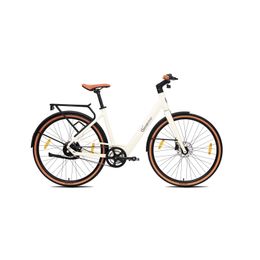 SachsenRAD Urban City E-Bike C3V Roma II in Mamorweiss mit Riemenantrieb