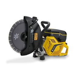 BAMATO Betontrennschneider BCC-350 Trennschneider mit 3,5 kW 125 mm Schnitttiefe f&uuml;r 350 mm Scheiben Wasseranschluss f&uuml;r Nassschnitt inkl. Diamanttrennscheibe