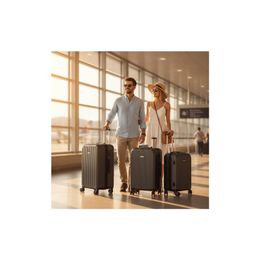 Home Deluxe Reisekoffer Set VAYA &ndash; 3-teilig, Schwarz