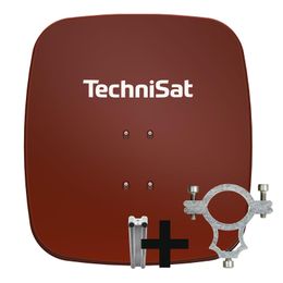 Technisat SATMAN 65 PLUS Sat-Antenne inkl. Halteschelle und Halterung rot ziegelrot