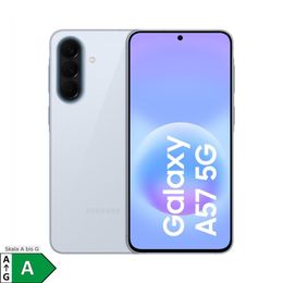 Samsung Galaxy A57 5G 128GB Awesome Icyblue Smartphone (6,7 Zoll, 50 MP, Triple-Kamera, 5.000 mAh, Octa-Core, Fingerabdrucksensor, Gesichtserkennung, Blau)