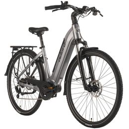 Adore Adore E-Citybike 28" Alu Cityfahrrad CX-660 Mittelmotor 75NM / 14,7Ah Grau matt