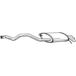 BOSAL Endschalld&auml;mpfer 286487 f&uuml;r VW