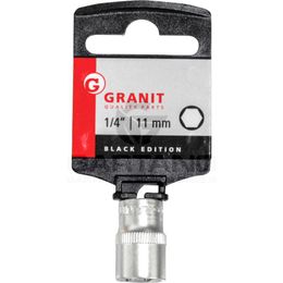 1/4" Stecknuss, 11 mm GRANIT BLACK EDITION