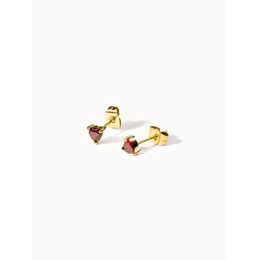 PURELEI Red Heart Ohrringe mit Zirkonia Steinen