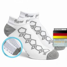 ZOVAR Flow Pressure Sneaker-Socken - 2 Paar Wei&szlig; - Gr. 43 - 46