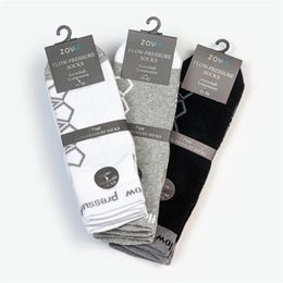 ZOVAR Flow Pressure Kurzschaft-Socken - 2 Paar Wei&szlig; - Gr. 43 - 46