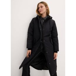 bonprix Wintermantel mit Innensteppung, schwarz, Gr.38, Langer Wintermantel mit Innensteppung