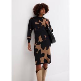 bonprix Strickkleid, beige, Gr.48/50 (XL), Stylisches Kleid mit toller Passform