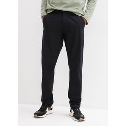 bonprix Chinohose aus Leinen-Mix in Regular Fit, schwarz, Gr.46, Klassische Leinenhose - F&uuml;r den bequemen smart-casual-Look, aus Leinen