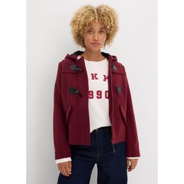 bonprix Duffle-Jacke Wollimitat, rot, Gr.52, Duffle-Jacke aus Wollimitat