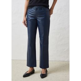 bonprix Lammnappa-Lederhose, blau, Gr.36, elegante Lederhose aus hochwertigem Lammnappa, mit Kniefutter, aus Nappaleder