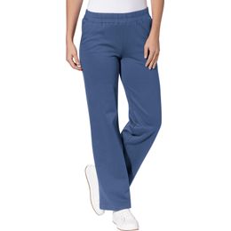 Damen Jerseyhose mit Dehnbund jeansblau, Gr&ouml;&szlig;e 50