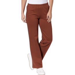 Damen Jerseyhose mit Dehnbund rotbraun, Gr&ouml;&szlig;e 38