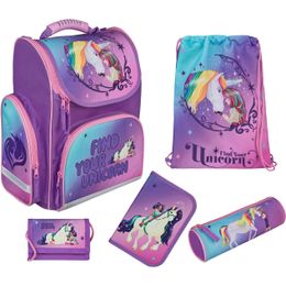 Schulranzen Undercover "Clou", Kinder, Gr. B/H/T: 32cm x 40cm x 22cm, unicorn academy, Polyester, Rucks&auml;cke